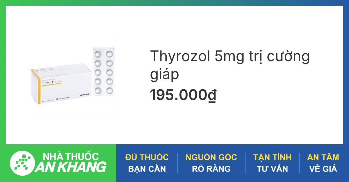 Thyrozol 5mg trị cường giáp (10 vỉ x 10 viên) - 02/2025 ...