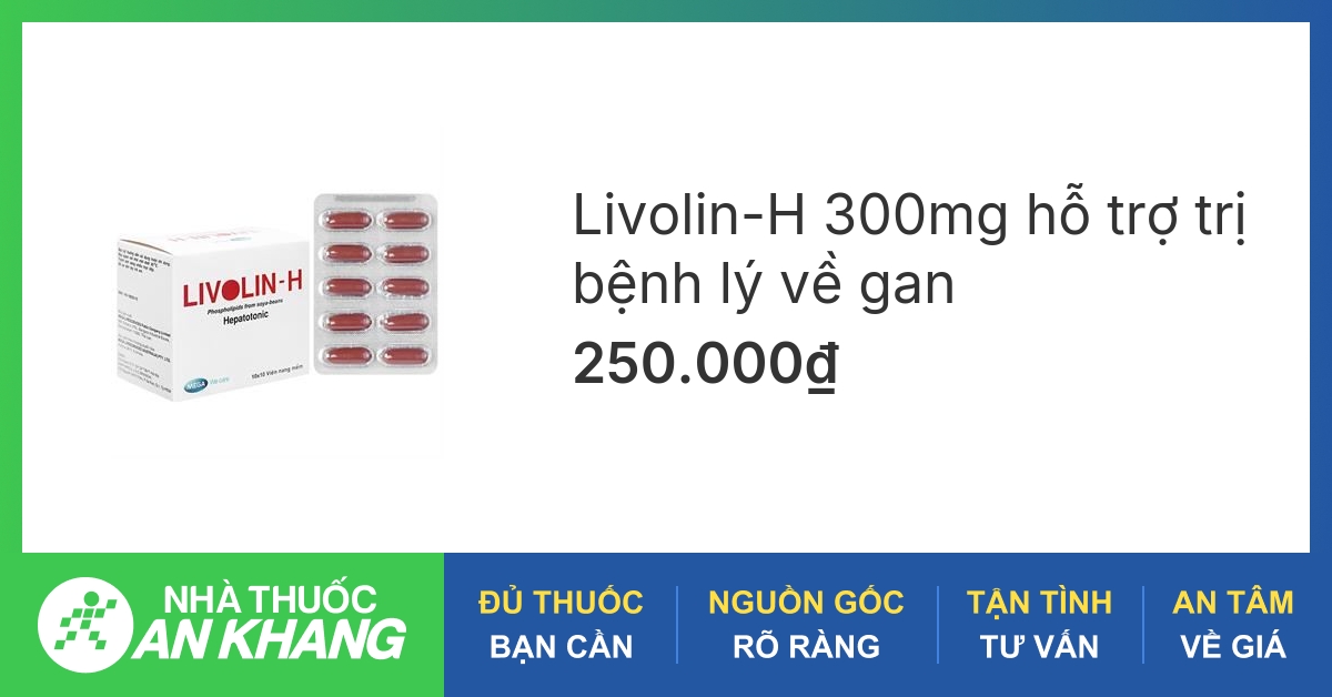 Thuốc Livolin-H 300mg hỗ trợ trị bệnh lý về gan (10 vỉ x 10 viên) - 10/ ...