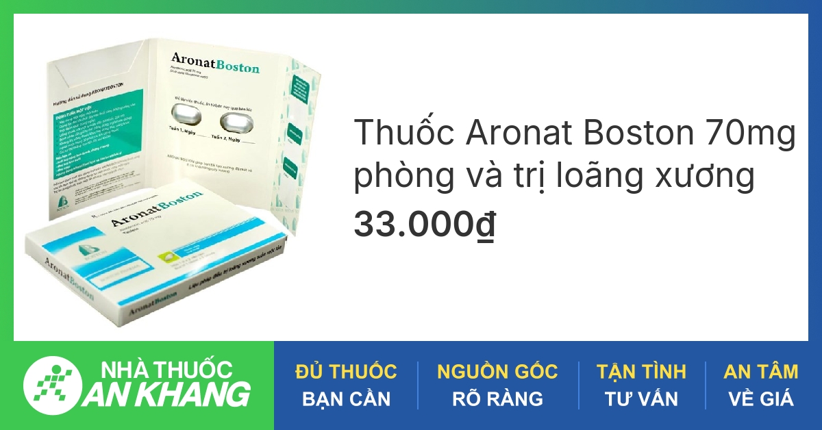 Thuốc Aronat Boston 70mg phòng và trị loãng xương - 01/2026 ...
