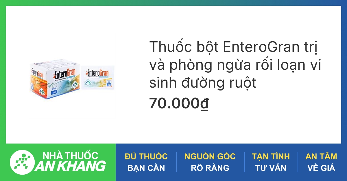 Thuốc bột EnteroGran trị và phòng ngừa rối loạn vi sinh đường ruột (20 ...