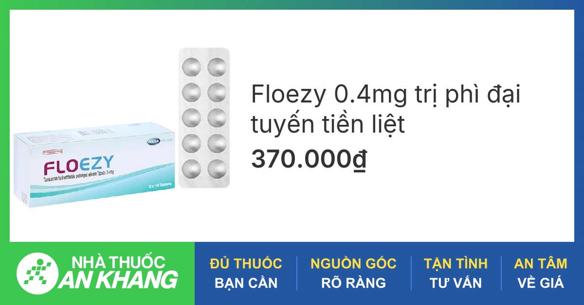 Floezy 0.4mg trị phì đại tuyến tiền liệt (3 vỉ x 10 viên) - 08/2025 ...