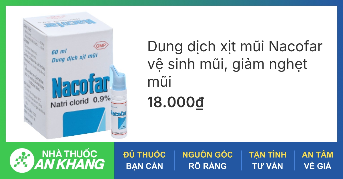 Dung dịch xịt mũi Nacofar vệ sinh mũi, giảm nghẹt mũi chai 60ml - 05/ ...