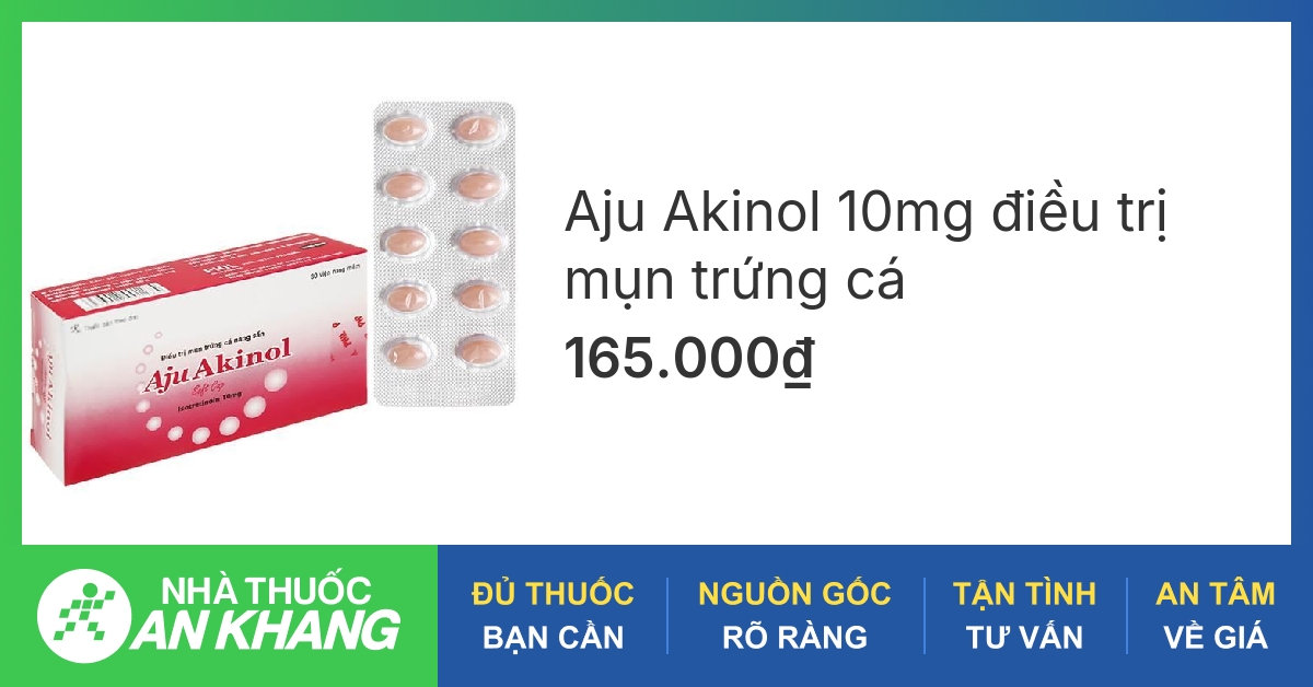 Thuốc Aju Akinol 10mg trị mụn trứng cá (3 vỉ x 10 viên) - 08/2025 ...