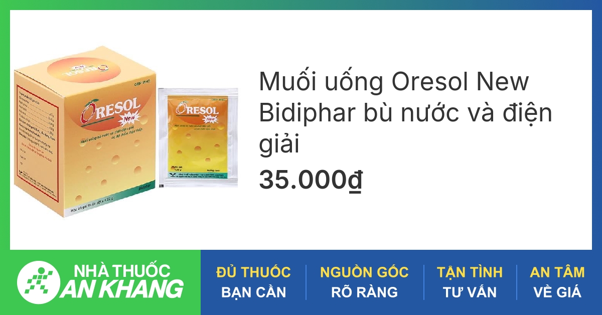 Oresol New giúp bù nước, chất điện giải-Nhà thuốc An Khang