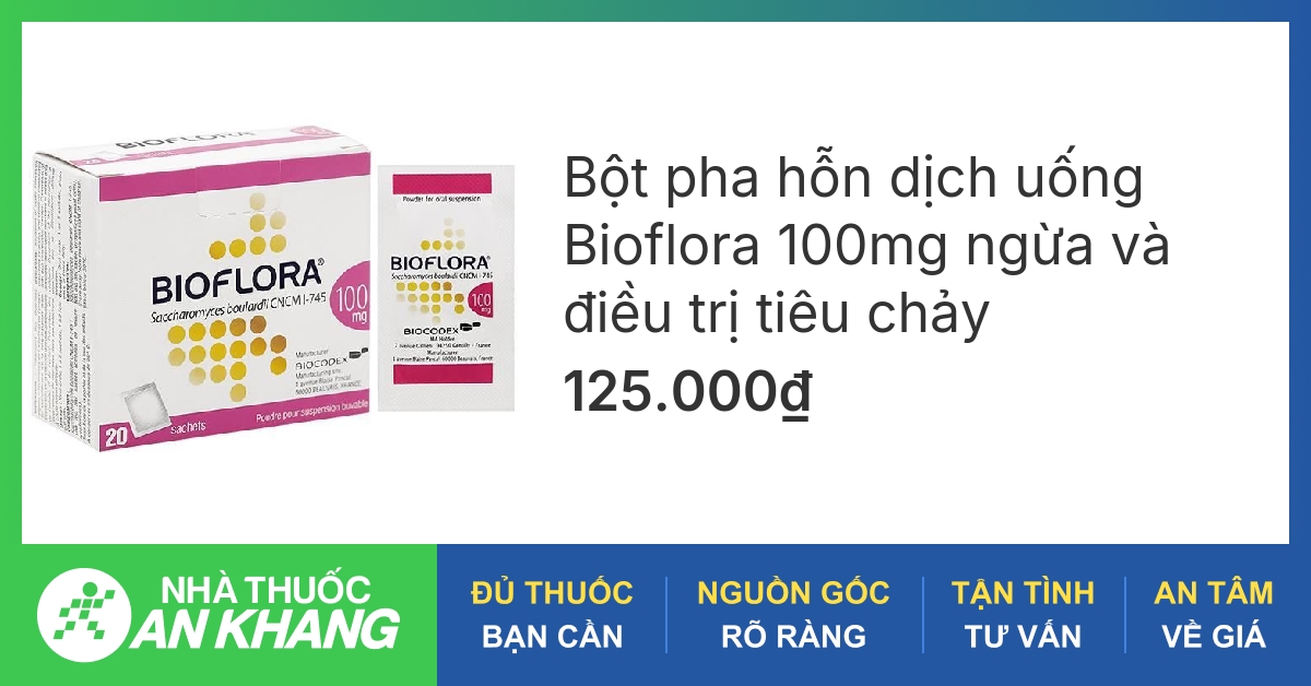 Thuốc Bioflora 100mg ngừa và điều trị tiêu chảy hộp 20 gói - 02/2025 ...