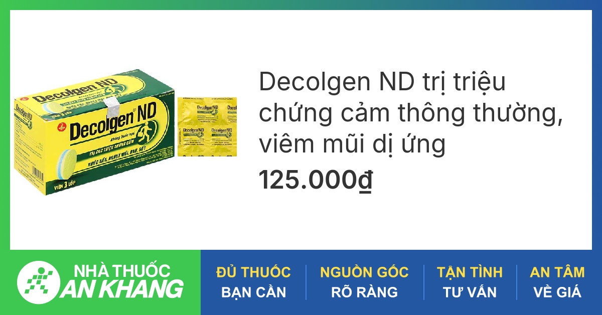 Triệu chứng và cách phòng tránh dị ứng thuốc decolgen hiệu quả