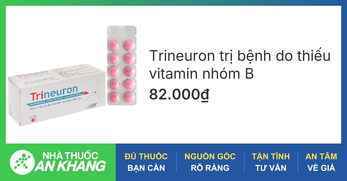 Thuốc Trineuron trị bệnh thiếu vitamin nhóm B (5 vỉ x 10 viên) - 05/ ...