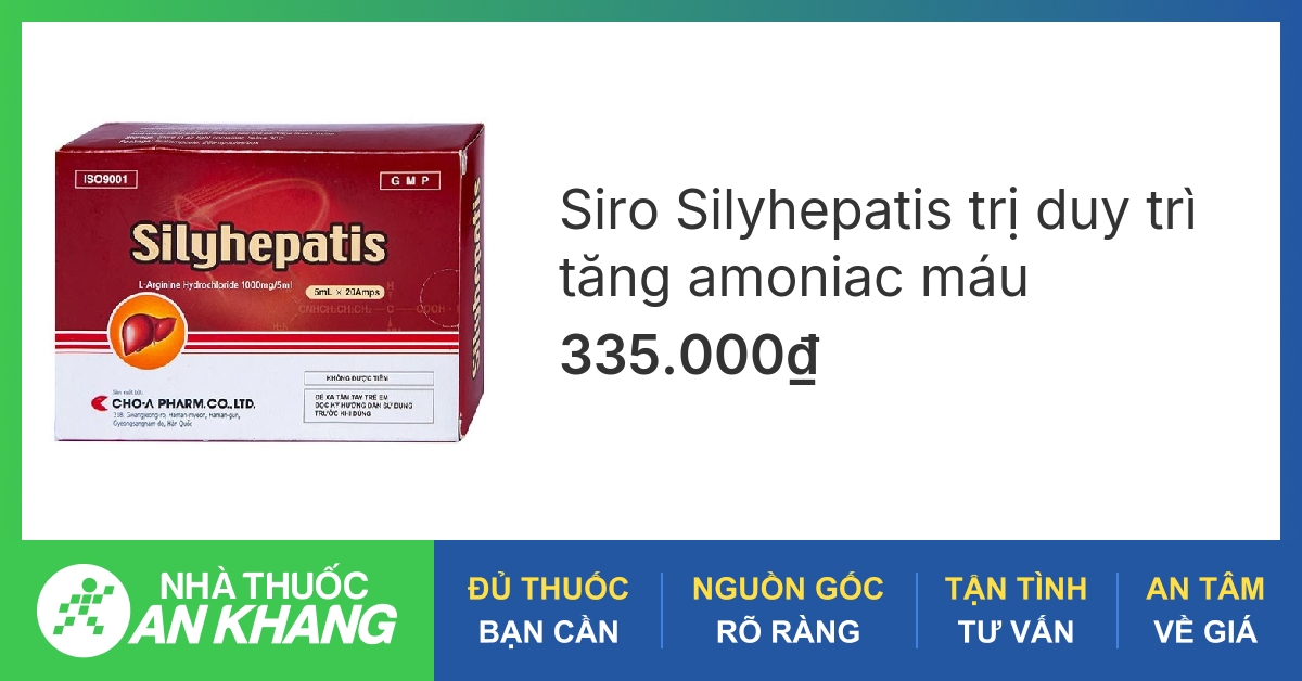 Siro Silyhepatis trị duy trì tăng amoniac máu (20 ống x 5ml) - 01/2026 ...