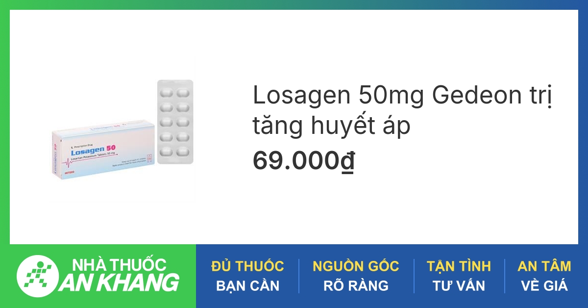 Losagen 50mg Gedeon trị tăng huyết áp (3 vỉ x 10 viên) - 08/2025 ...
