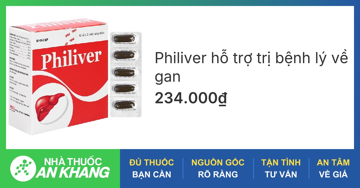 Philiver hỗ trợ trị bệnh lý về gan (12 vỉ x 5 viên) - 04/2024 ...