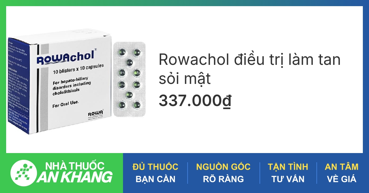Thuốc Rowachol trị sỏi đường mật (10 vỉ x 10 viên) - 10/2024 ...