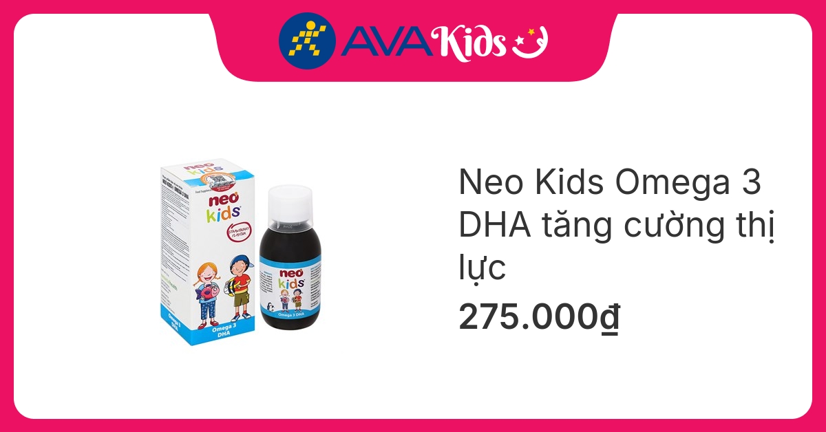Neo Kids Omega 3 DHA 150ml tốt cho mắt và trí não - AVAKids.com