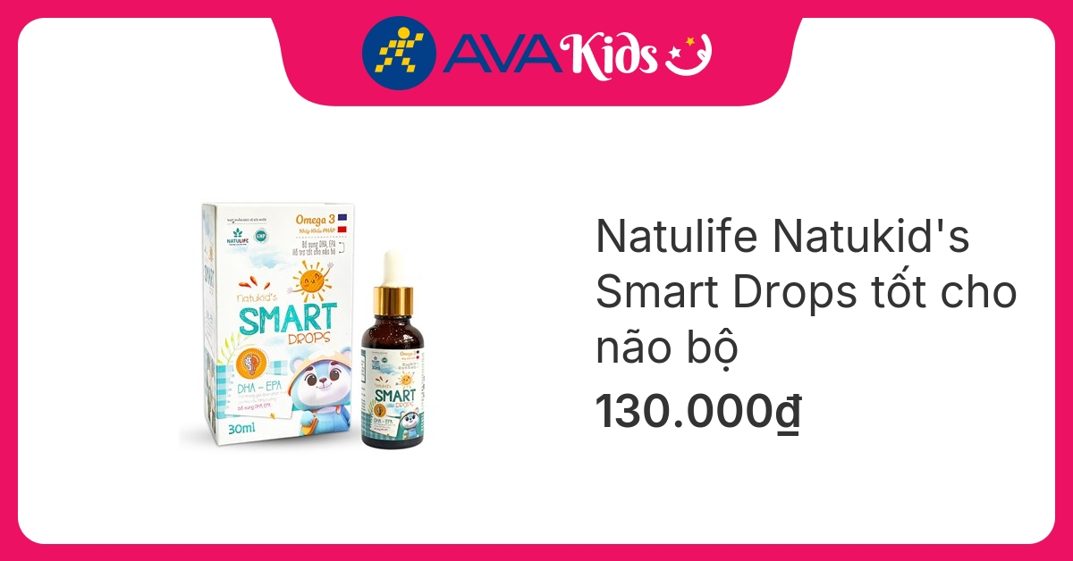 Siro Natulife Natukid's Smart Drops tốt cho não bộ 30 ml (từ 6 tháng) chính hãng - AVAKids.com