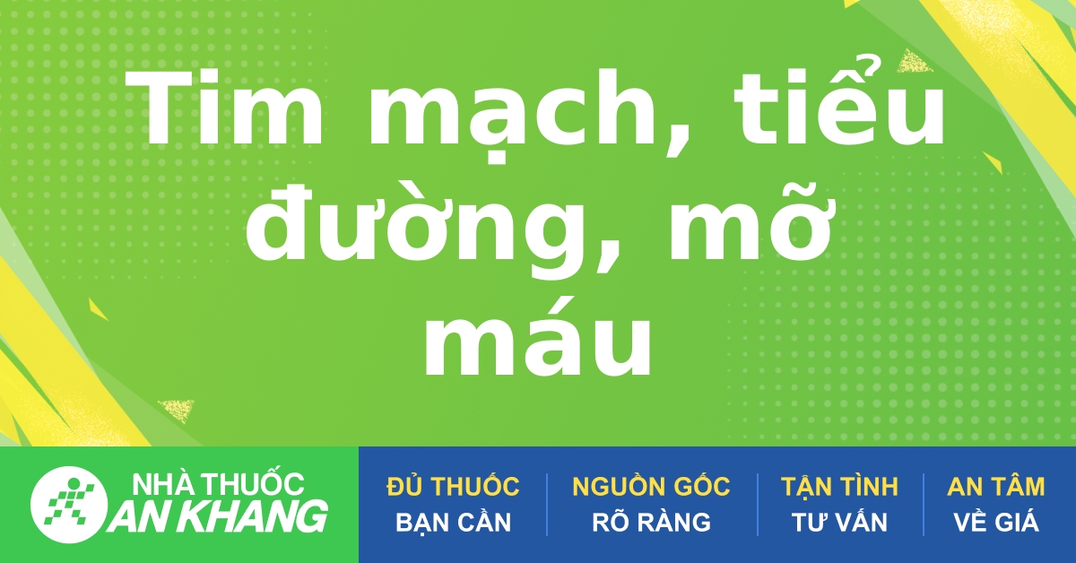 Tim mạch, tiểu đường, mỡ máu DRP Inter 03/2026 | nhathuocankhang.com