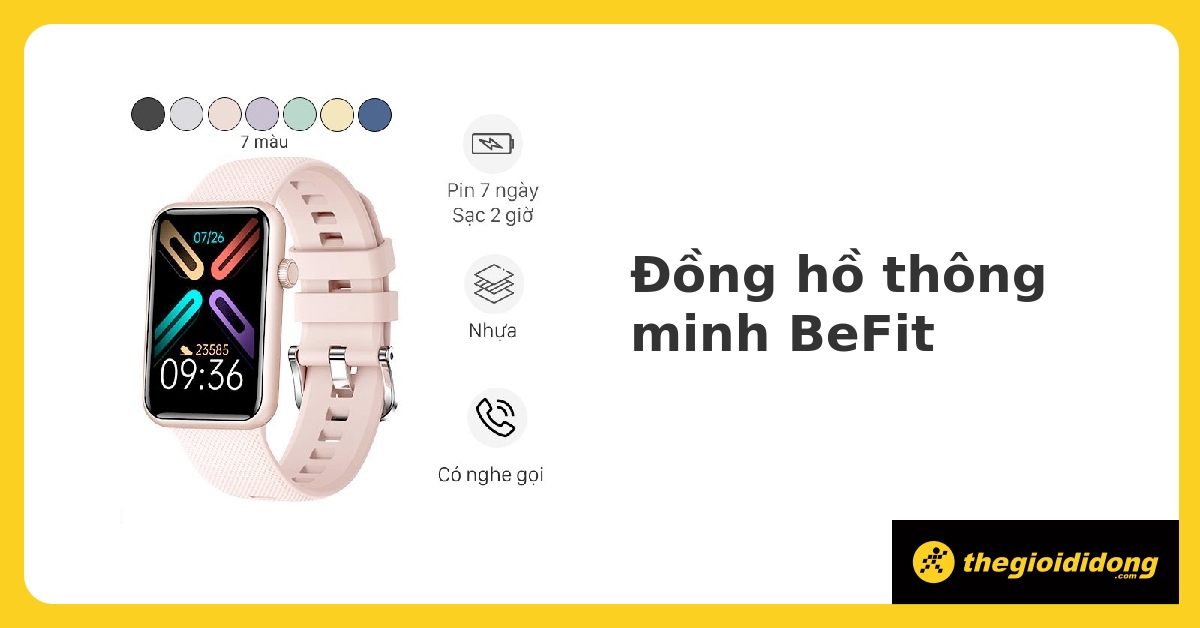 Đồng hồ thông minh watch befit giá rẻ, chính hãng - 09/2024