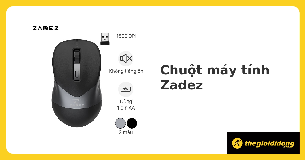 Chuột máy tính Zadez chính hãng, giá rẻ, chất lượng cao. - 01/2025