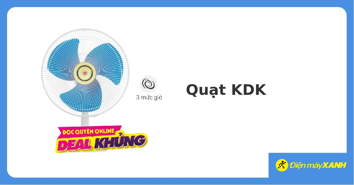 Quạt treo tường kdk giá rẻ, chính hãng - 09/2024