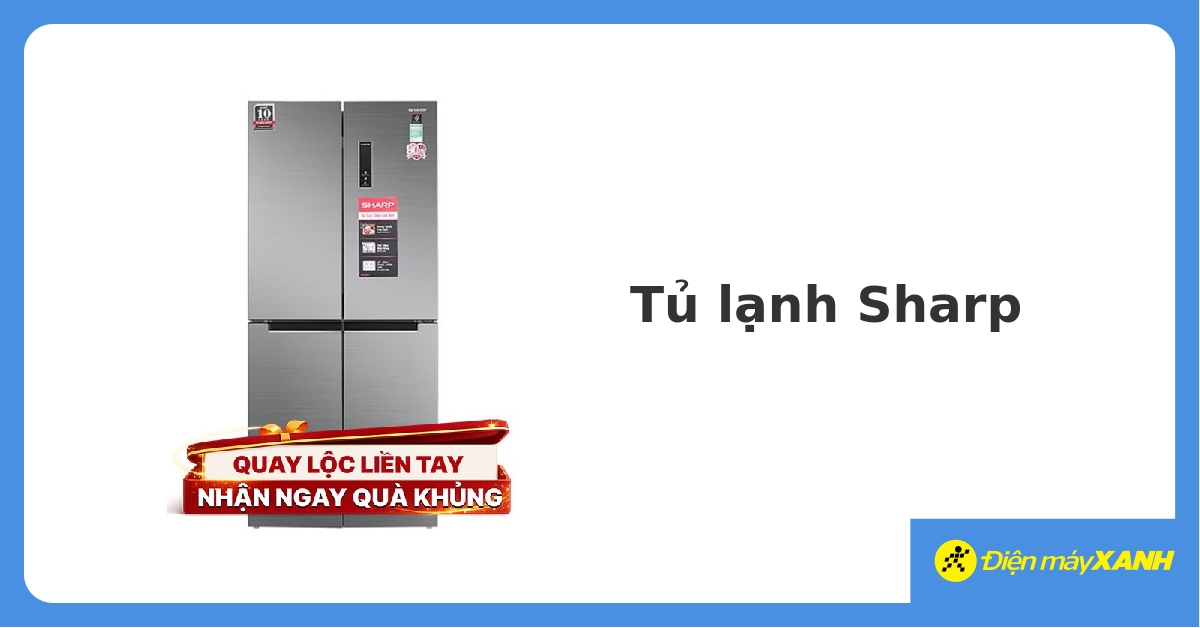Tủ lạnh từ 401 - 500 lít sharp giá rẻ, chính hãng - 04/2024