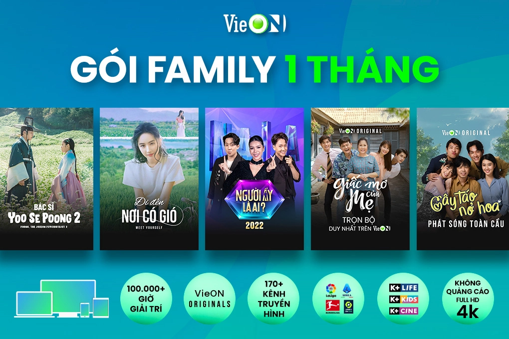 Gói VieON Family 01 tháng chính hãng - Cập nhật thông tin, hình ảnh ...
