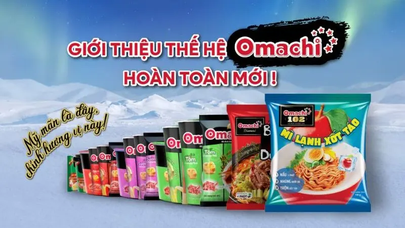 Chua cay hòa quyện cùng mì OMACHI vị bắp bò hầm dưa chua