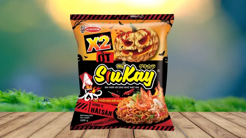 Mì SiuKay ra mắt phiên bản giới hạn mì SiuKay Halloween, cực cay, cực đã