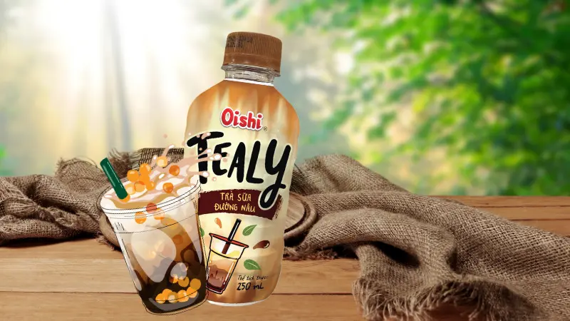 Oishi nay có trà sữa Tealy với 2 hương vị trendy, ngon mê ly