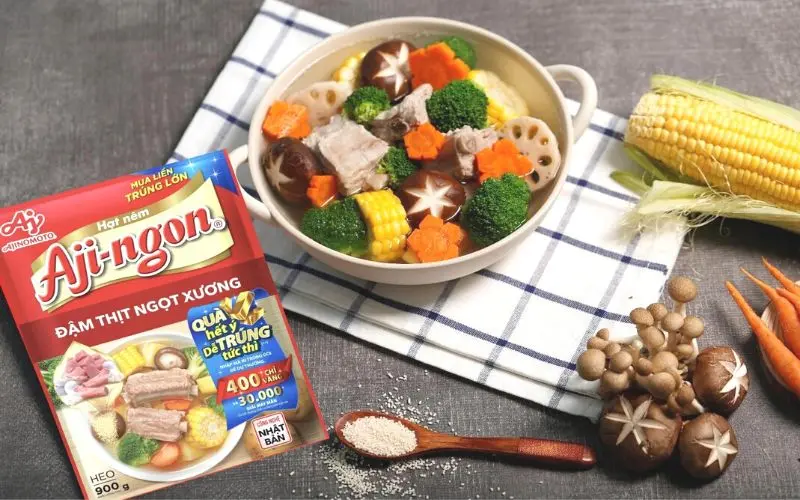 Món ngon nhân đôi với trọn bộ sản phẩm hạt nêm từ Aji-ngon