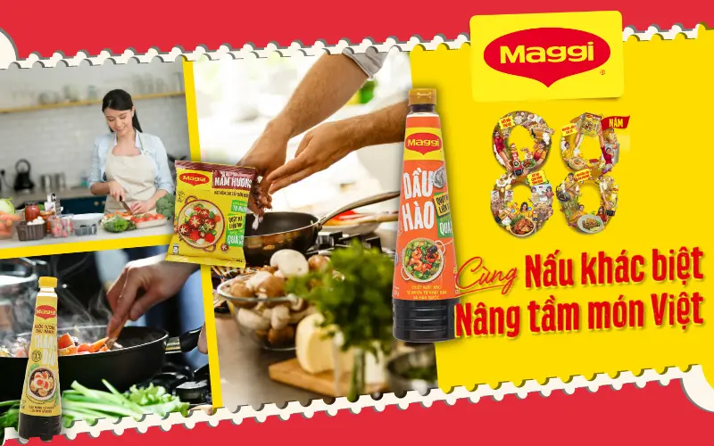 Trọn bộ gia vị Maggi giảm giá cực sốc, mừng 88 năm Maggi tại Việt Nam