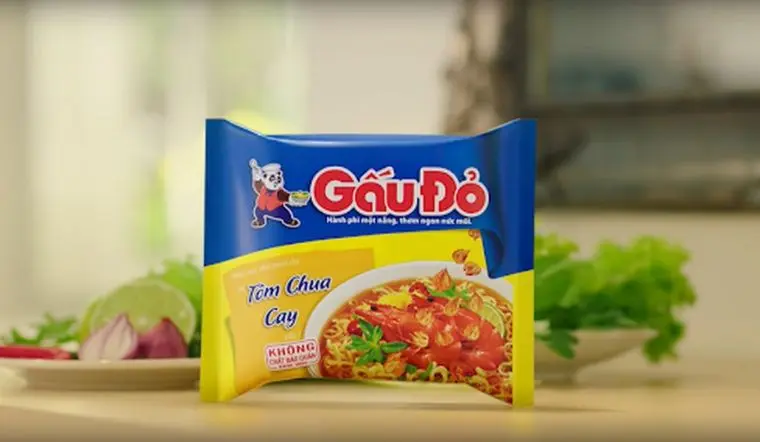 Thông báo từ nhãn hàng Á Châu về sản phẩm mì Gấu Đỏ tôm chua cay tại ...