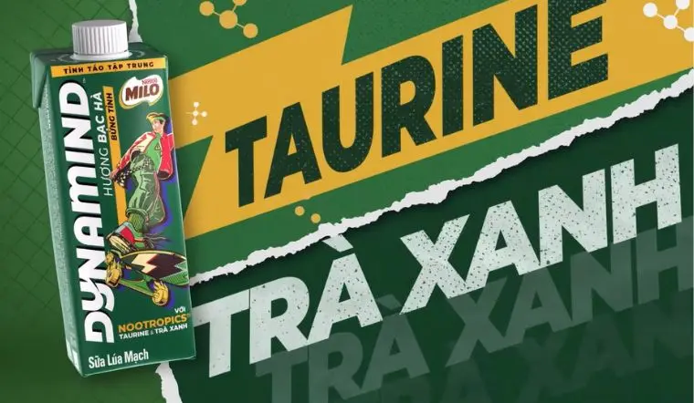 Thử ngay Milo Dynamind mới với taurine và trà xanh cùng bạc hà mát lạnh