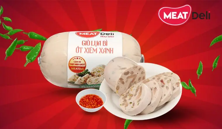 Meat Deli mang đến món giò lụa bì ớt xiêm xanh chất lượng cao