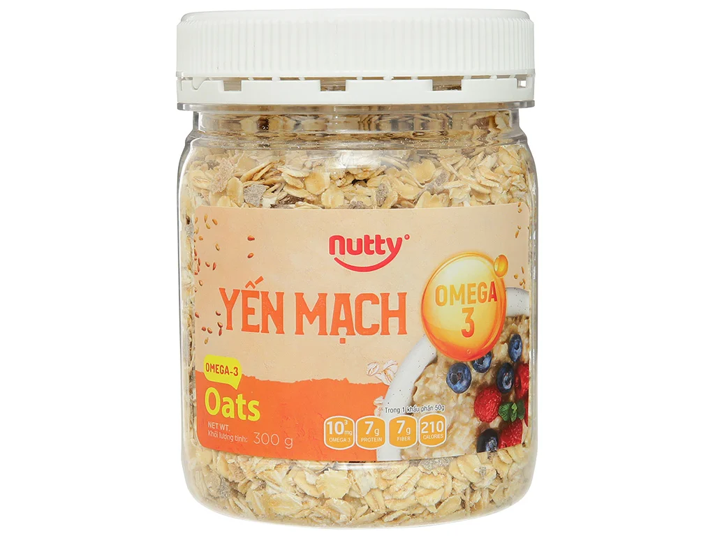 Yến mạch Omega 3 Nutty hộp 300g giá tốt tại Bách hoá XANH