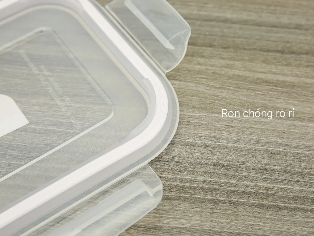 Hộp đựng thực phẩm 2 ngăn thủy tinh chữ nhật COBA'COOK 640ml 6