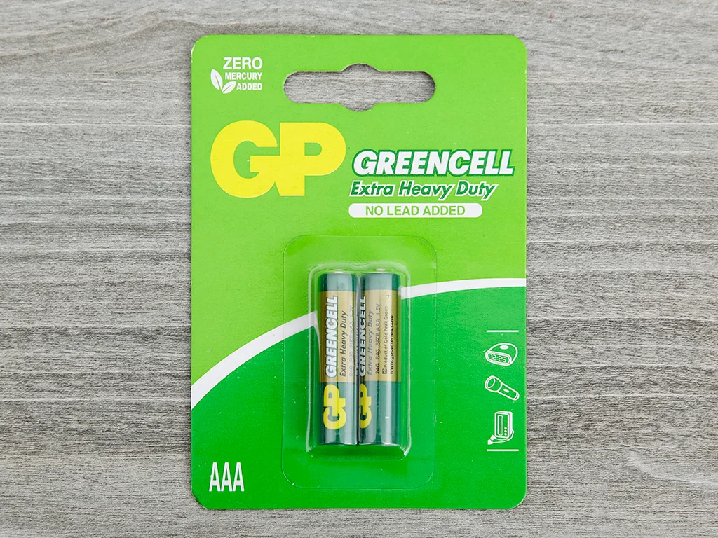 Vỉ 2 viên pin tiểu AAA GP Greencell 24G-2U2 Bách Hoá XANH