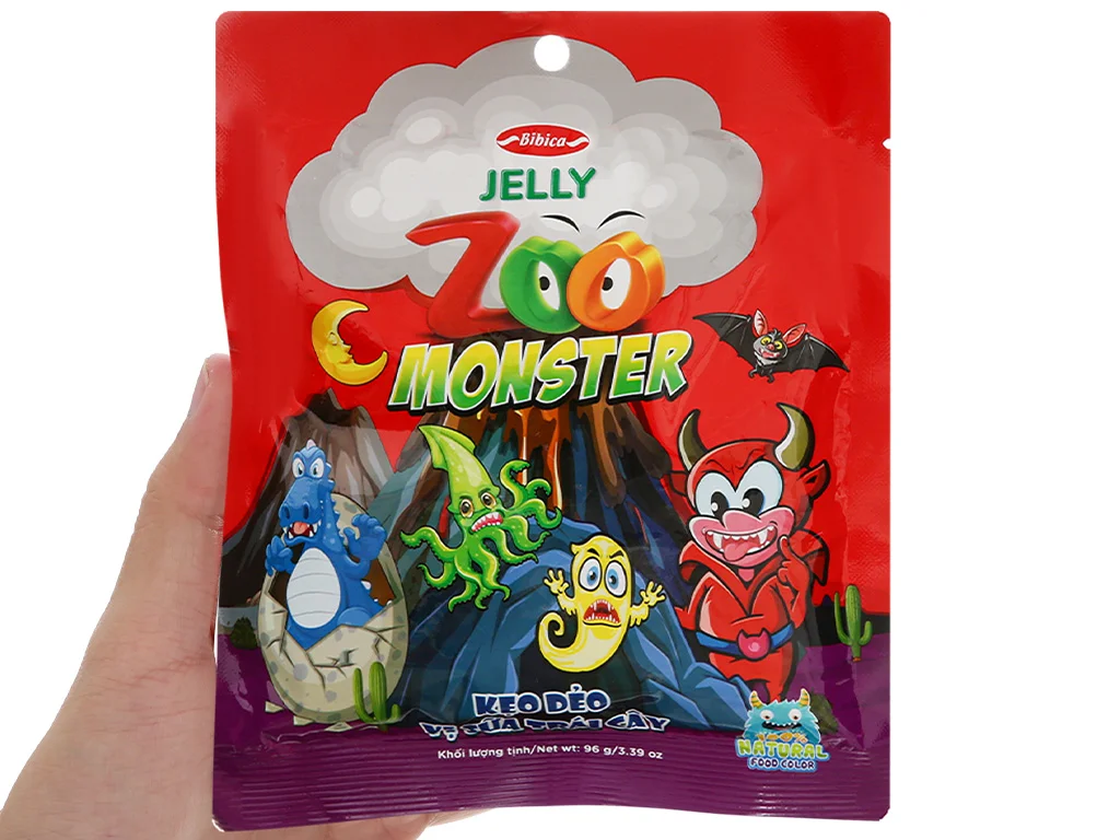 Kẹo dẻo trái cây Bibica Zoo Monster 96g tại Bách hoá XANH