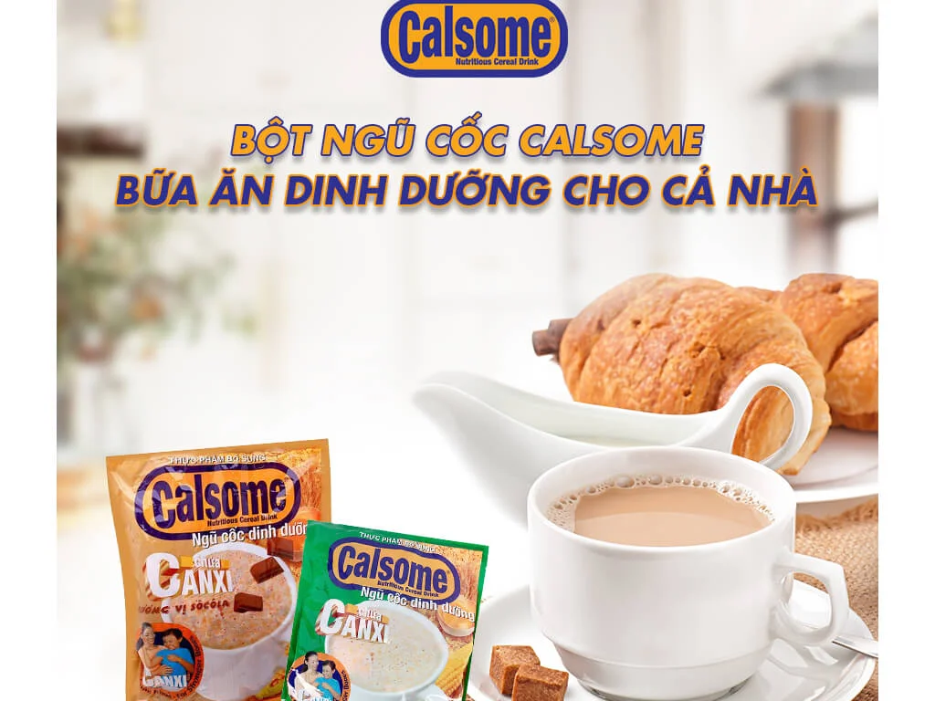 Bột ngũ cốc chocolate Calsome 500g giá tốt tại Bách hoá XANH