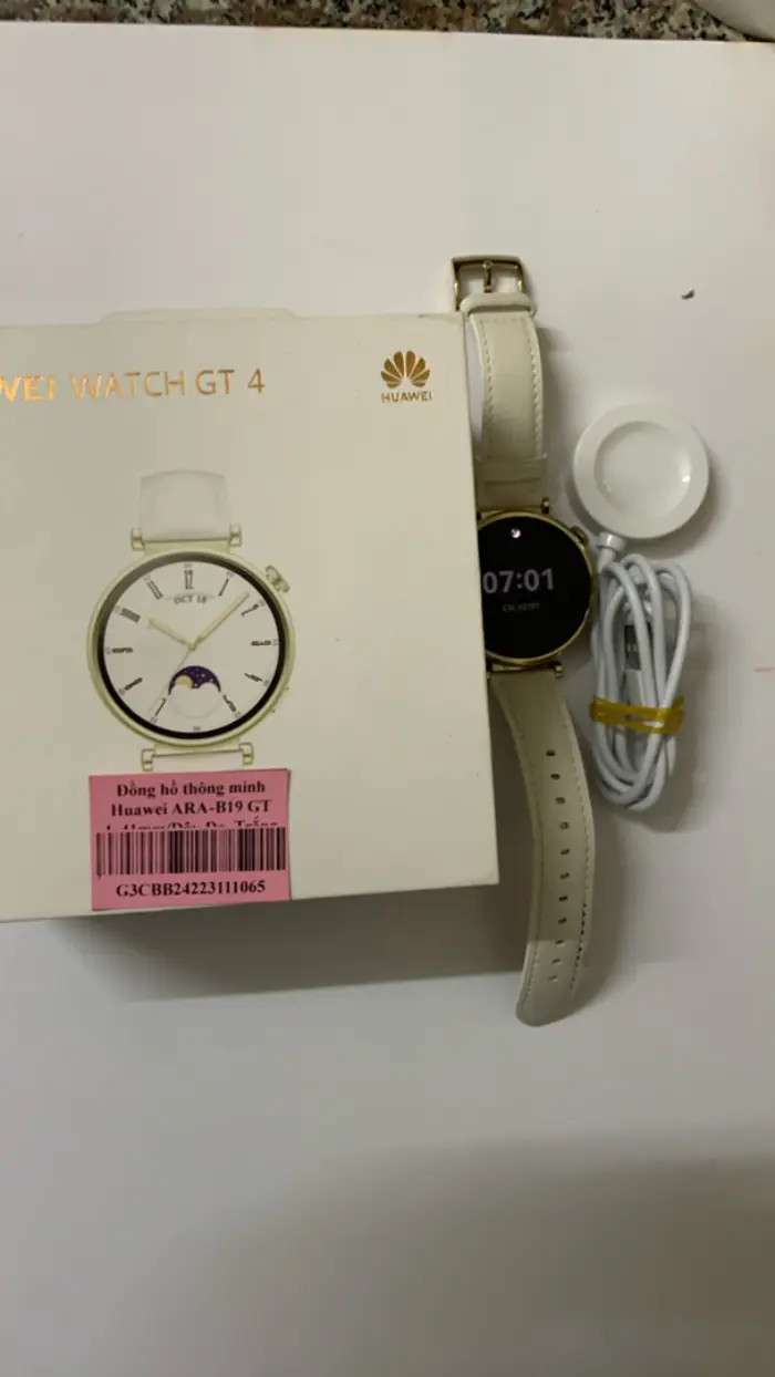 Mua Đồng hồ thông minh Huawei ARA-B19 GT 4_41mm/Dây Da_Trắng cũ, rẻ hơn ...